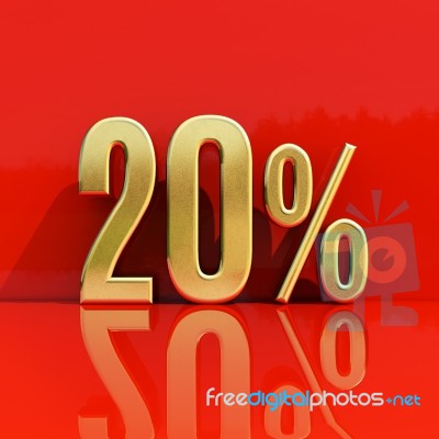20 Percent Sign Stock Image - Royalty Free Image ID 100536743