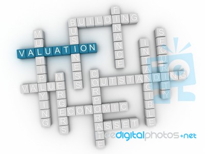 3d Valuation Concept Word Cloud Stock Image - Royalty Free Image ID ...