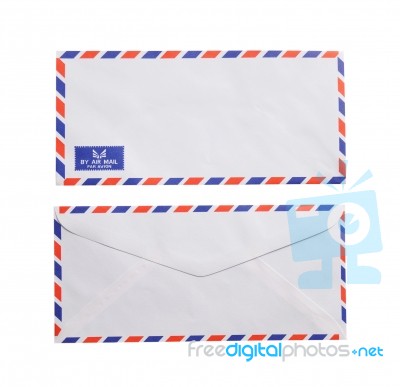 Airmail On White Background Stock Photo - Royalty Free Image ID 100140020