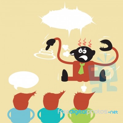 Angry Administrator Stock Image - Royalty Free Image ID 100154449