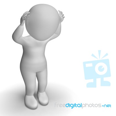 Arms Up Character Shows Shock And Surprise Stock Image - Royalty Free ...