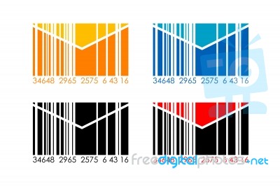 Barcode Letters Stock Image - Royalty Free Image ID 10062800