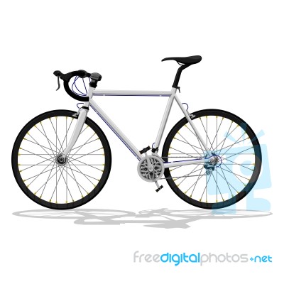 Basic Road Bike Stock Image - Royalty Free Image ID 100414868