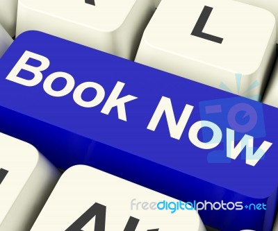 Blue Book Now Key Stock Image - Royalty Free Image ID 10091678