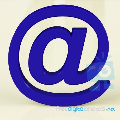 Blue Email Sign Stock Image - Royalty Free Image ID 10067227