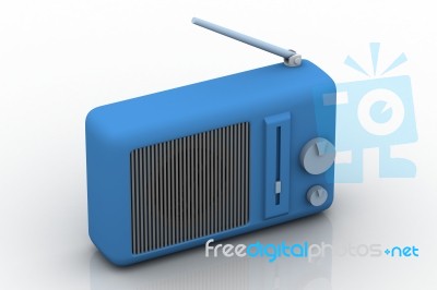 Blue Radio Stock Image - Royalty Free Image ID 10073686