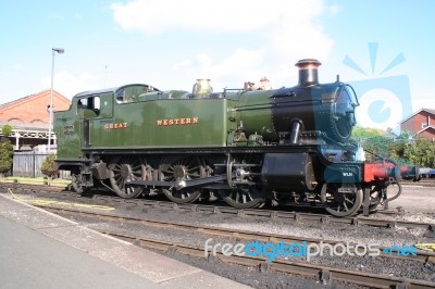 British Steam Train Stock Photo - Royalty Free Image ID 1002390