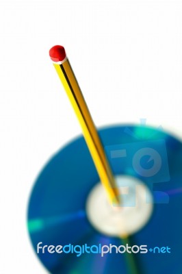 Burning A CD Stock Photo - Royalty Free Image ID 10010294
