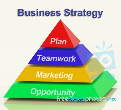 Business Strategy Pyramid Stock Image - Royalty Free Image ID 10094965