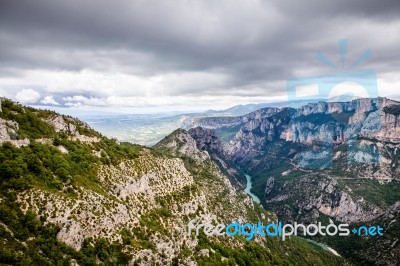 Canyon De Verdon, The Verdon Gorge, France, Provence Stock Photo ...
