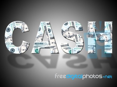 Cash Letters Shows American Dollars And Bank Stock Image - Royalty Free ...