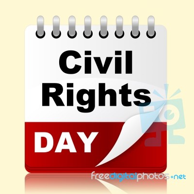 Civil Rights Day Means Slavery Plan And Reminder Stock Image - Royalty ...