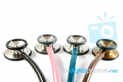 Colorful Stethoscopes Stock Photo - Royalty Free Image ID 100410021