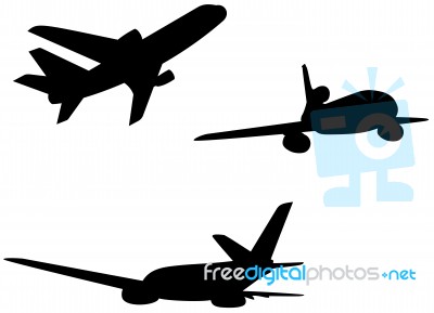 Commercial Jet Plane Airline Retro Stock Image - Royalty Free Image ID ...