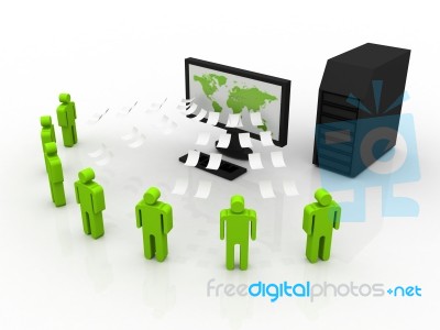 Computer Network Stock Image - Royalty Free Image ID 10020760