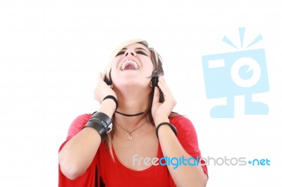 Cool Rocker Style Listening To Music Stock Photo - Royalty Free Image ...