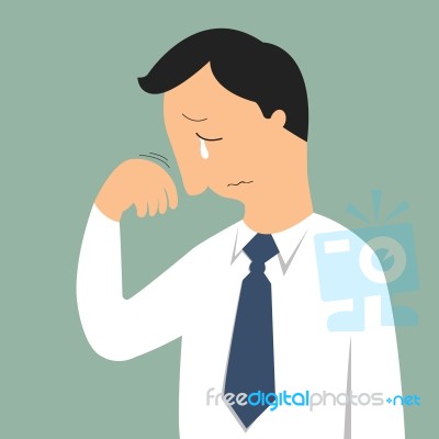 Crying Businessman Stock Image - Royalty Free Image ID 100270088