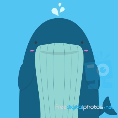 Cute Big Fat Whale Stock Image - Royalty Free Image ID 100474662