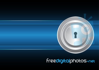Cyber Security Keyhole Lock Circle Stock Image - Royalty Free Image ID ...