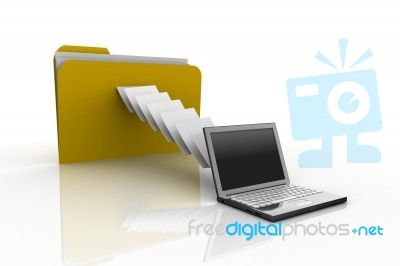 Data Entry In To Computer Stock Image - Royalty Free Image ID 10041177