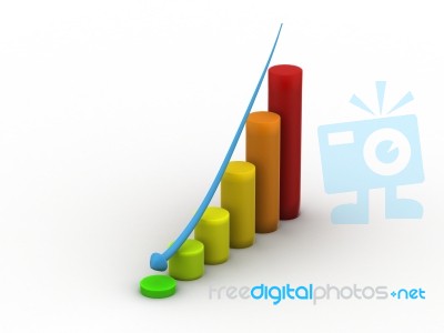 Declining Bar Chart Stock Image - Royalty Free Image ID 100123799