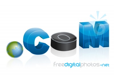 Dot Com Icon With Globe Stock Image - Royalty Free Image ID 10053411