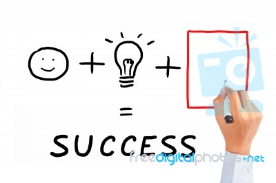Drawing Necessary Thing For Success Stock Photo - Royalty Free Image ID ...