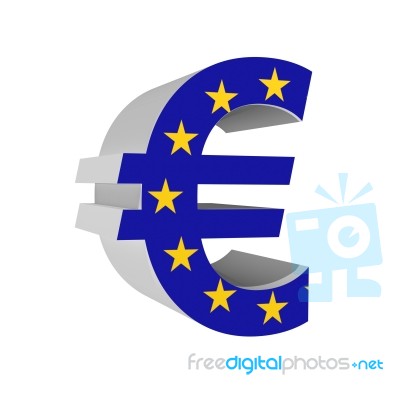Euro Symbol With European Flag Stock Image - Royalty Free Image ID ...
