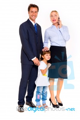 Family With One Child Stock Photo - Royalty Free Image ID 10063655