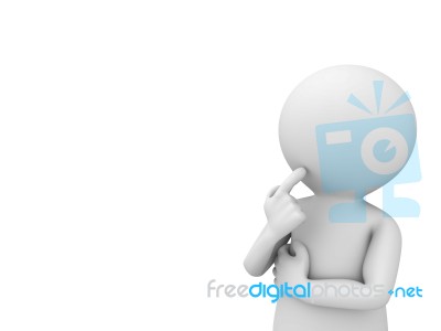 Figure Thinking Stock Image - Royalty Free Image ID 100259753