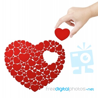 Fill Heart With Hearts Stock Image - Royalty Free Image ID 10069858