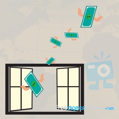 Financial Independence.money Fly Stock Image - Royalty Free Image ID ...