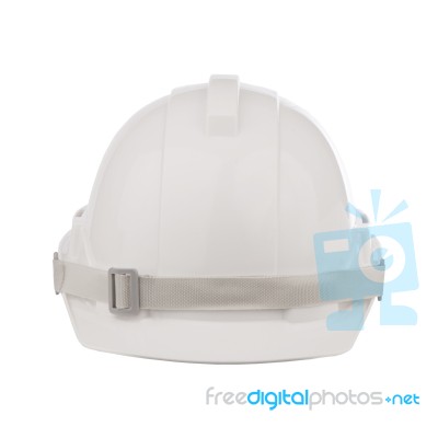 Front View Of Safety Helmet Cap Isolated White Stock Photo - Royalty ...