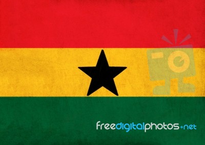 Ghana Flag Drawing ,grunge And Retro Flag Series Stock Image - Royalty ...