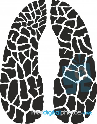 Giraffe Footprint Stock Image - Royalty Free Image ID 100626628