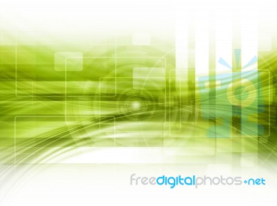 Green Abstract Technology Background Stock Image - Royalty Free Image ...