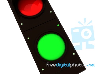 Green Traffic Light Stock Image - Royalty Free Image ID 100173852