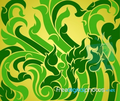 Green Vine Pattern Stock Image - Royalty Free Image ID 100125956