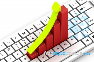 Growing Keyboard Diagram Stock Image - Royalty Free Image ID 10069493