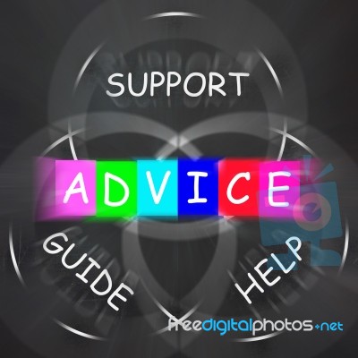 Guidance Displays Advice And To Help Support And Guide Stock Image ...