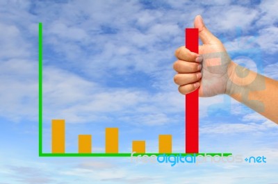 Hand Holding Graph Stock Image - Royalty Free Image ID 10041726