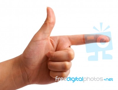 Hand Point To Right Direction Stock Photo - Royalty Free Image ID 10055018