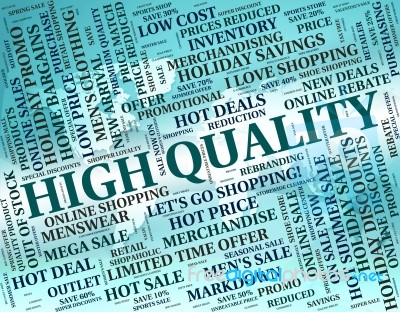High Quality Means Number One And Approve Stock Image - Royalty Free ...