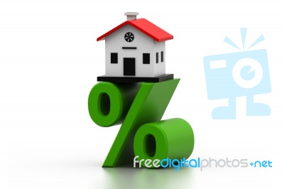 House Percentage Stock Image - Royalty Free Image ID 100106056