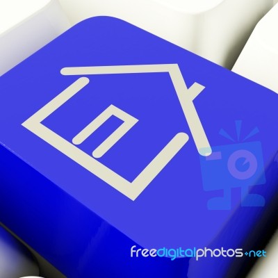 House Symbol Computer Key Stock Image - Royalty Free Image ID 10069272