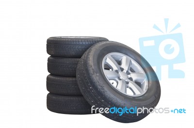 Isolated Tires Stock Photo - Royalty Free Image ID 10032912