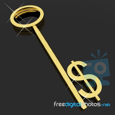 Key With Dollar Sign Stock Image - Royalty Free Image ID 10067061