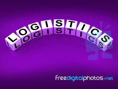 Logistics Blocks Show Logistical Strategies And Plans Stock Image ...