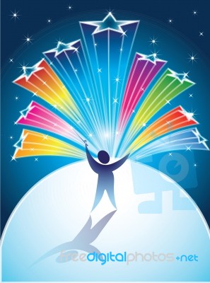 Magician Doing Magic Stock Image - Royalty Free Image ID 10085077