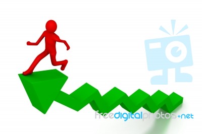 Man Reaches Target Stock Image - Royalty Free Image ID 10044673